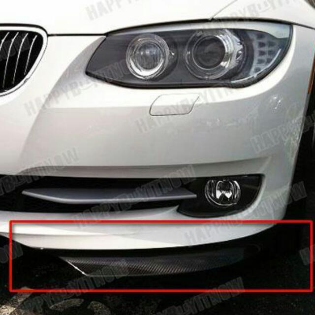 BMW E92 LCI Carbon Fiber Front Splitter Lip, Car Accessories on Carousell