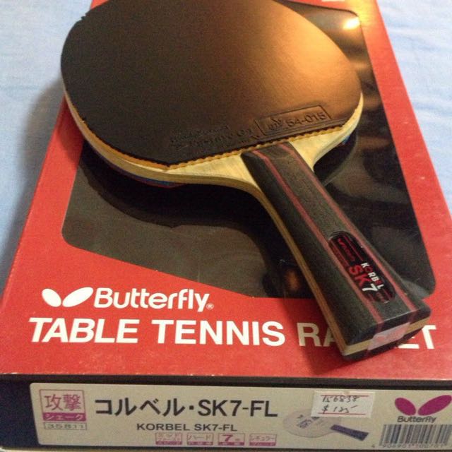 Butterfly Korbel SK7 - Table Tennis Racket/Blade, Sports Equipment, Sports & Games, Racket ...