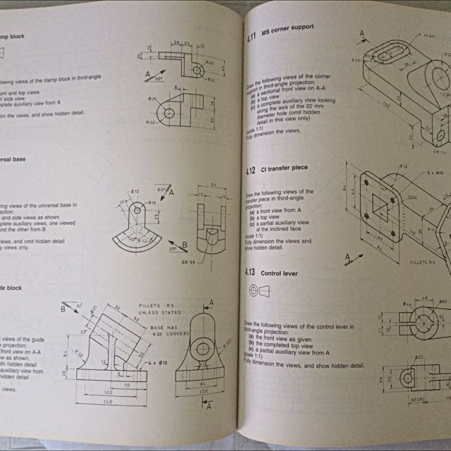 Engineering Drawing textbook, Hobbies & Toys, Books & Magazines, Textbooks on Carousell