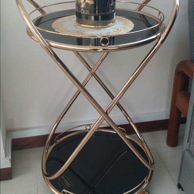 Flask & Glass Tray Trolley, Furniture & Home Living, Home Decor, Vases ...
