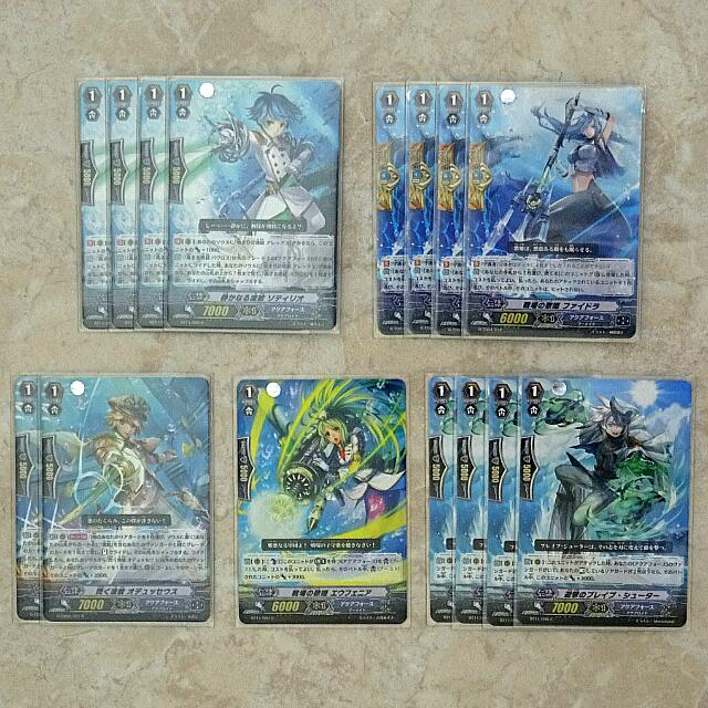 PRICE REDUCED: Cardfight! Vanguard Aqua Force Ripple Deck, Hobbies ...