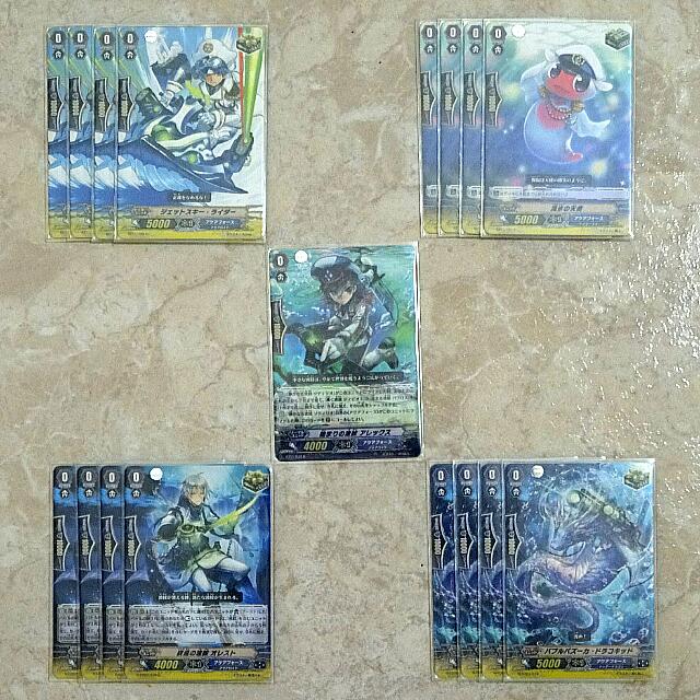 PRICE REDUCED: Cardfight! Vanguard Aqua Force Ripple Deck, Hobbies ...