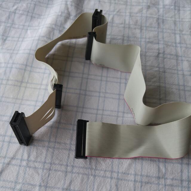 IDE Cable For 2 Floppy Drives, IDe Hard Drive Or DVD Drive, Computers ...