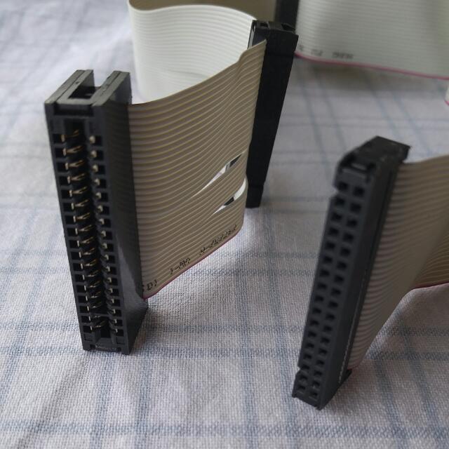 IDE Cable For 2 Floppy Drives, IDe Hard Drive Or DVD Drive, Computers ...