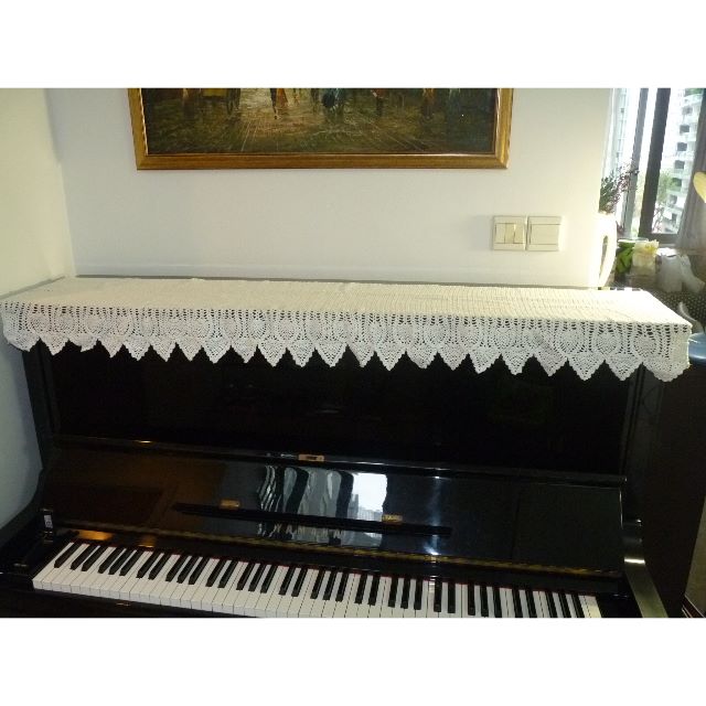 Hand-made Crochet Standing Piano Top Cover, Furniture & Home Living ...