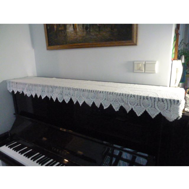 Hand-made Crochet Standing Piano Top Cover, Furniture & Home Living ...