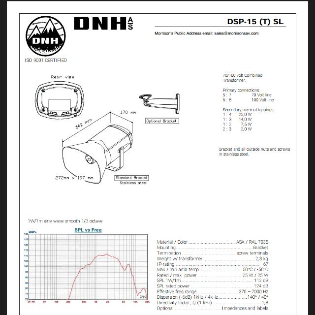 DNH , Dsp-15T(SL) , 15EEXMNT SL Speaker, Everything Else on Carousell