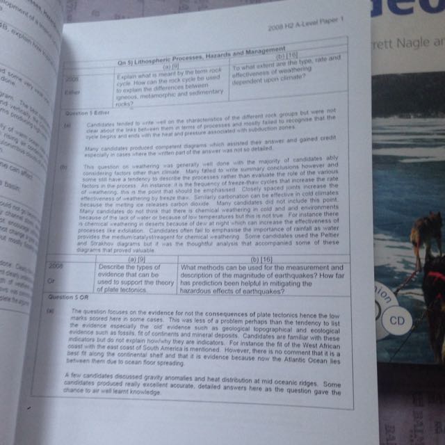 Junior College H2 Geography 9730/01 TYS Yearly Paper And Textbook A ...