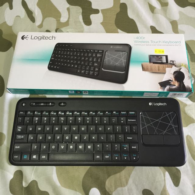 Logitech K400r Wireless Touch Keyboard, Computers & Tech, Parts ...