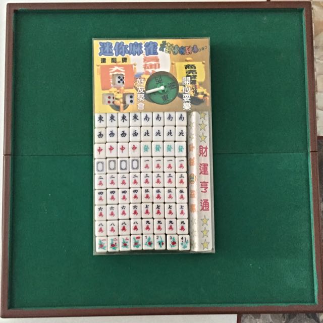 Portable Mini Mahjong Set, Everything Else on Carousell