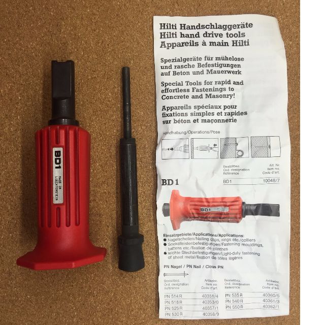 Hilti DB-1 Hand-Drive Tool, Furniture & Home Living, Furniture, Other ...