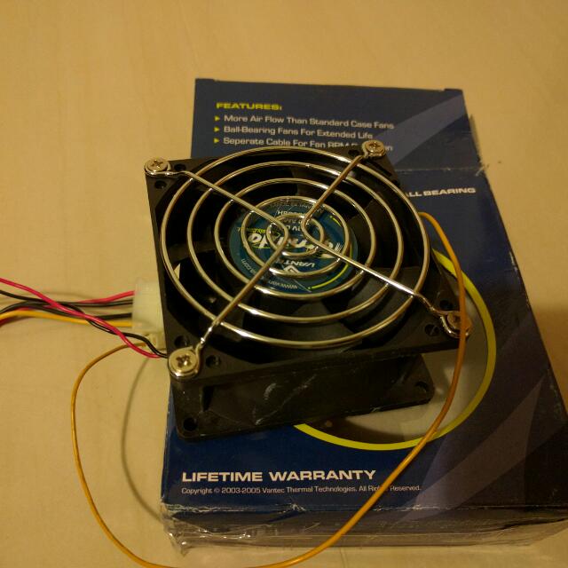Vantec Tornado 80mm 12v Fan., Computers & Tech, Parts & Accessories, Cables & Adaptors on Carousell