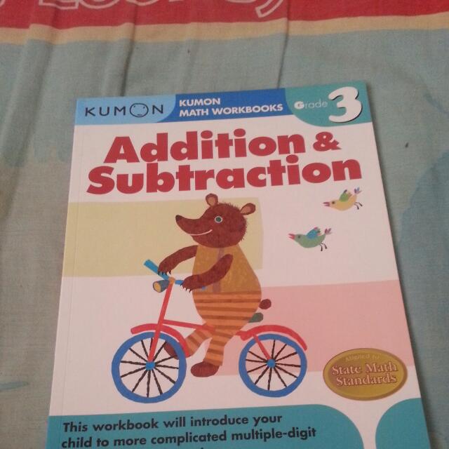 Kumon Math Workbooks - Addition & Subtraction Grade 3 (BN), Hobbies ...