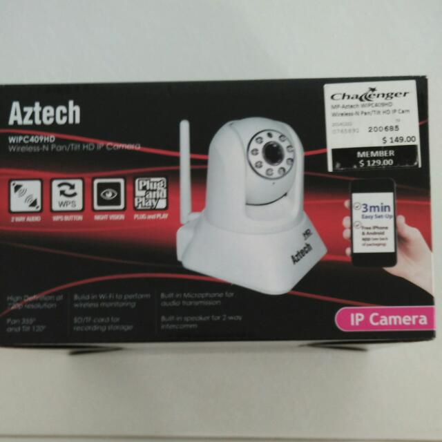 Aztech Wireless IP Camera (WIPC 409HD), Babies & Kids, Baby Nursery ...