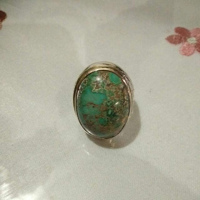 Turquoise Feroza Stone Ring (Fairuz), Men's Fashion, Watches ...