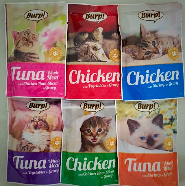 Burp! Cat Pouch Gravy Food, Pet Supplies, Pet Food on Carousell