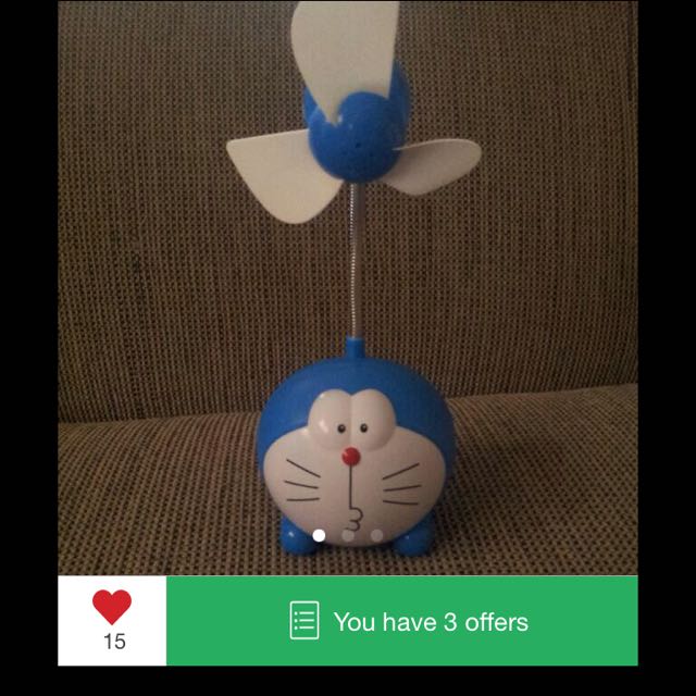 Bn Doraemon Table Fan, Everything Else on Carousell