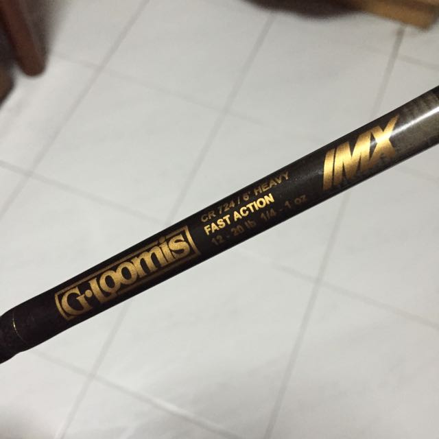 G. Loomis IMX cr724 6ft Heavy 12-20lbs Fast Action, Sports Equipment ...