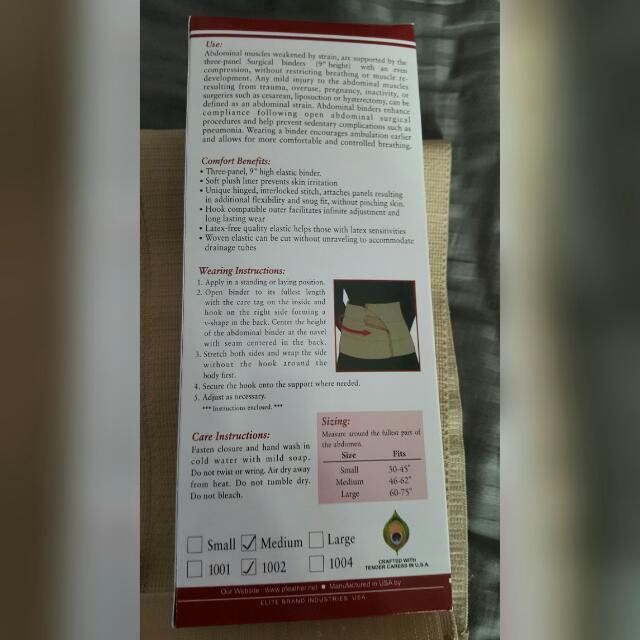 Postpartum Csect Binder Hospital grade, Babies & Kids, Maternity Care ...