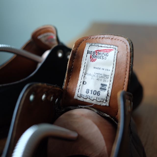 Red Wing® 8106 Classic Oxford Black Chrome Leather Heritage Boots., Men ...