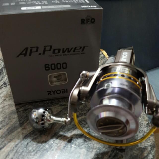 Ryobi AP Power 6000 Fishing Reel, Sports Equipment, Fishing on Carousell