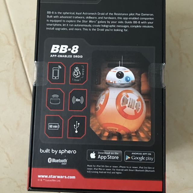 Star Wars BB 8 App Enabled Droid By Sphero, Hobbies & Toys, Toys ...