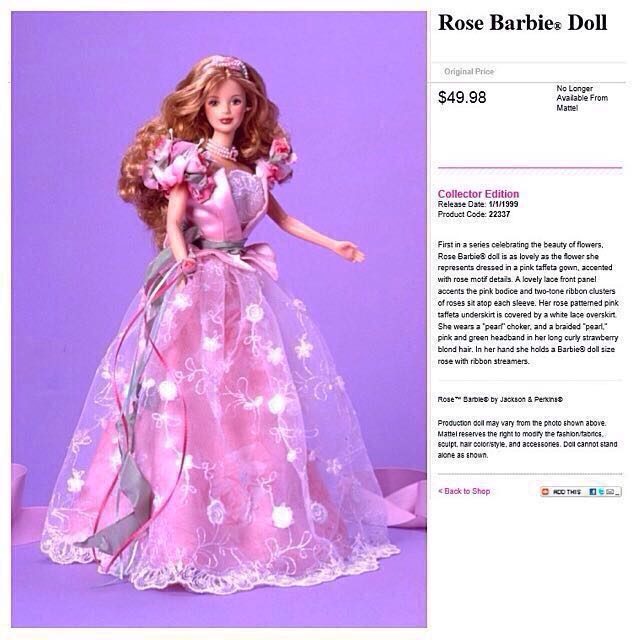 NRFB Barbie Collection - Garden Of Flowers, Rose, Women's Fashion ...