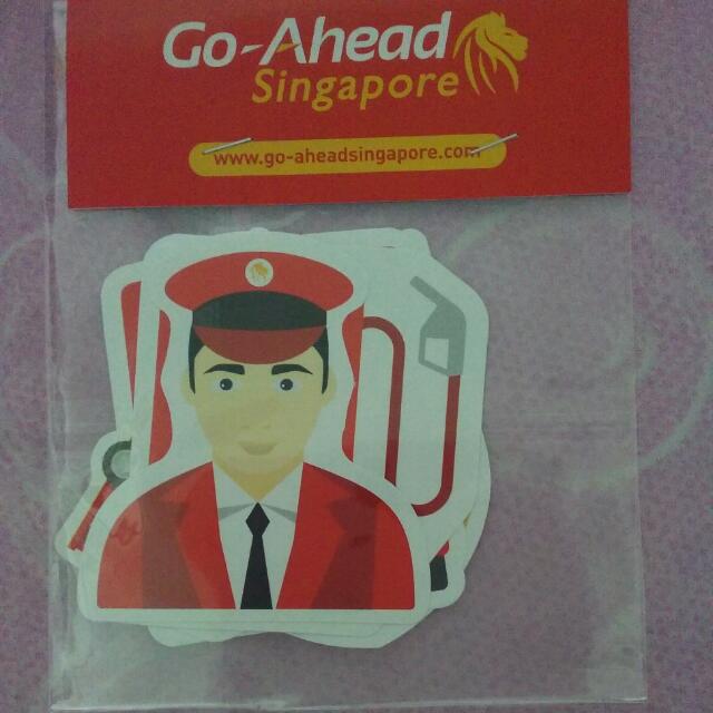 Go-Ahead Singapore Stickers - Bus & Bus Captain, Hobbies & Toys, Toys ...