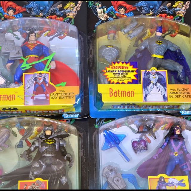 Justice League (Kenner Total Justice Series) Complete Set: Superman ...