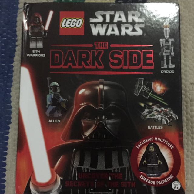 Lego Star Wars The Dark Side Hard Cover Book With Emperor Palpatine