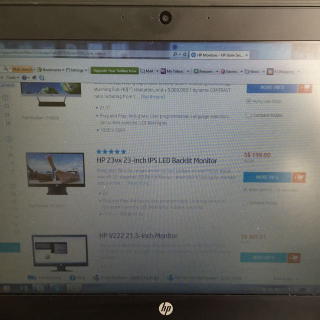 HP 23vx 23-inch IPS LED Backlit Monitor, Health & Nutrition, Health ...