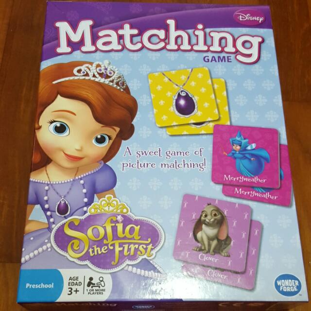 Sofia Matching Game, Hobbies & Toys, Toys & Games on Carousell