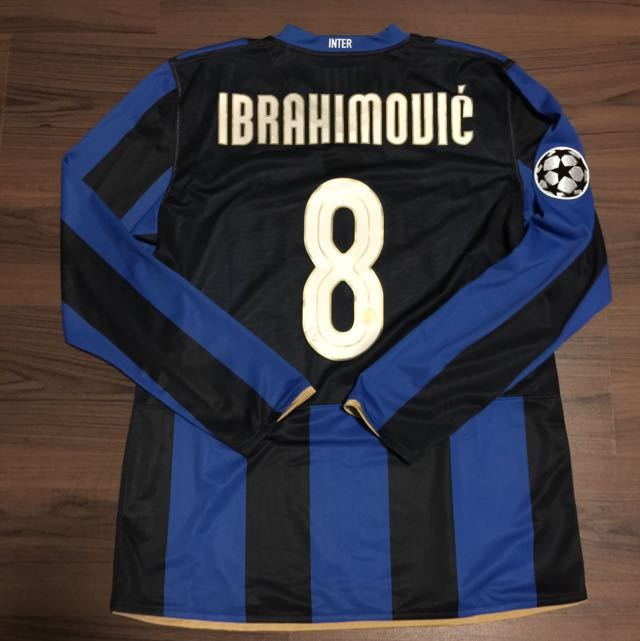 Inter Milan Nike Player Issue 2008/2009 Home Jersey Ibrahimovic 9 ...