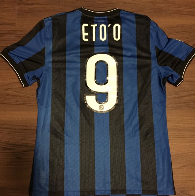 Inter Milan Nike Player Issue 2009/2010 Home Jersey Eto'o 9 (Serie A ...