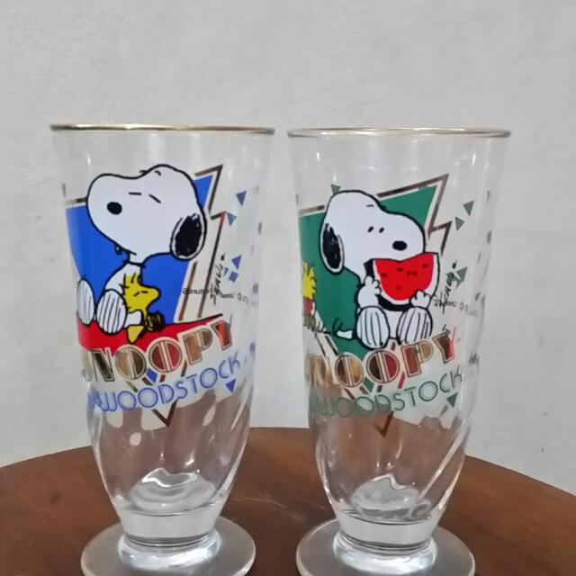 Snoopy Footed Glass, Furniture & Home Living, Kitchenware & Tableware ...