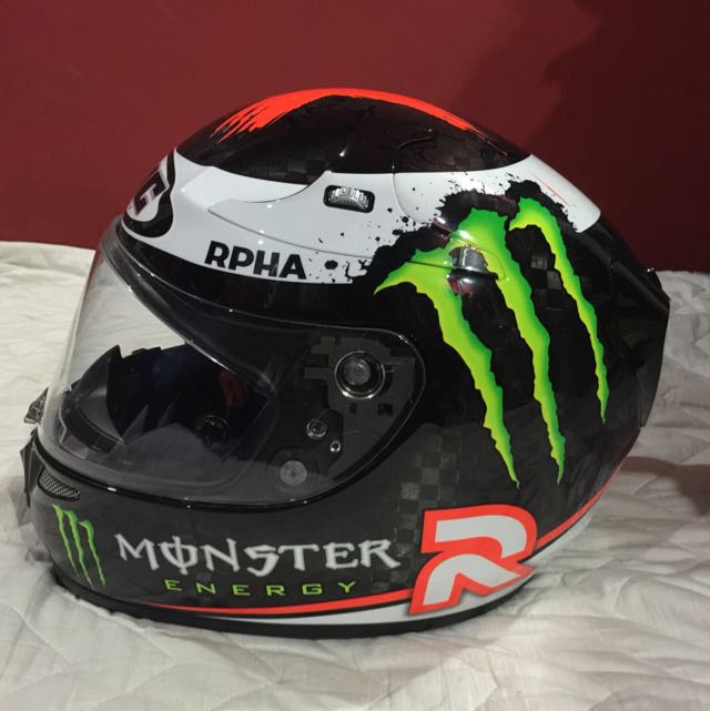 hjc rpha-10 lorenzo carbon helmet, Car Accessories on Carousell
