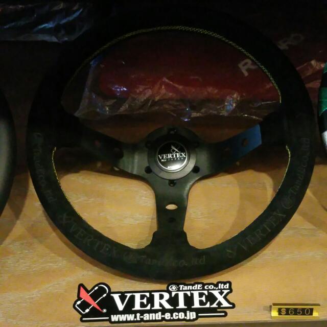 VERTEX Japan Steering Wheel, Car Accessories on Carousell