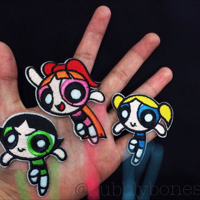 PowerPuff Girl Patch Set, Hobbies & Toys, Stationery & Craft, Occasions ...