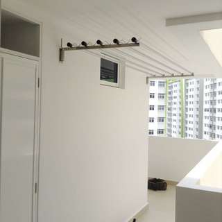 Rotatable And Extendable Laundry Pole System (Made in Singapore ...