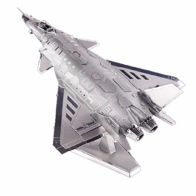Chengdu J-20 Metal Puzzle Jet Stealth Fighter Aircraft 3D Vehicle Model ...
