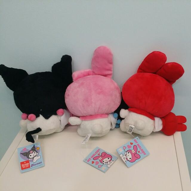 Original Sanrio Set Of 3 My Melody And Kuromi Holding Puppets, Hobbies ...
