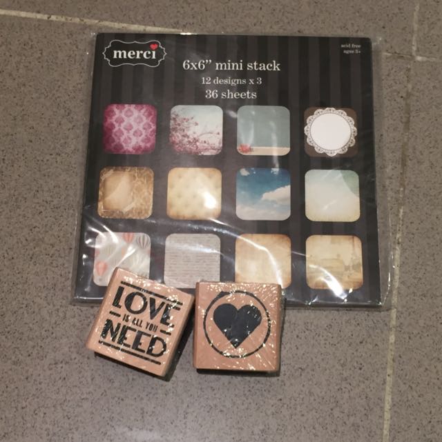 Scarf Sheet & Stamp, 興趣及遊戲, 手作＆自家設計, 文具 - Carousell