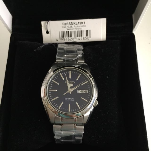 Seiko SNKL43K1 Blue dial Stainless Watch, Mobile Phones & Gadgets ...