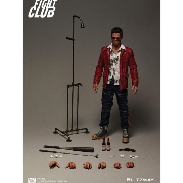 BW-FC00324 - Fight Club Red Jacket Ver Blitzway Brad Pitt Tyler Durden ...