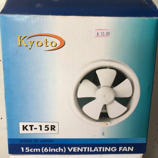 (Cash & Carry) Kyoto Ventilating Fan 15cm, Furniture & Home Living ...