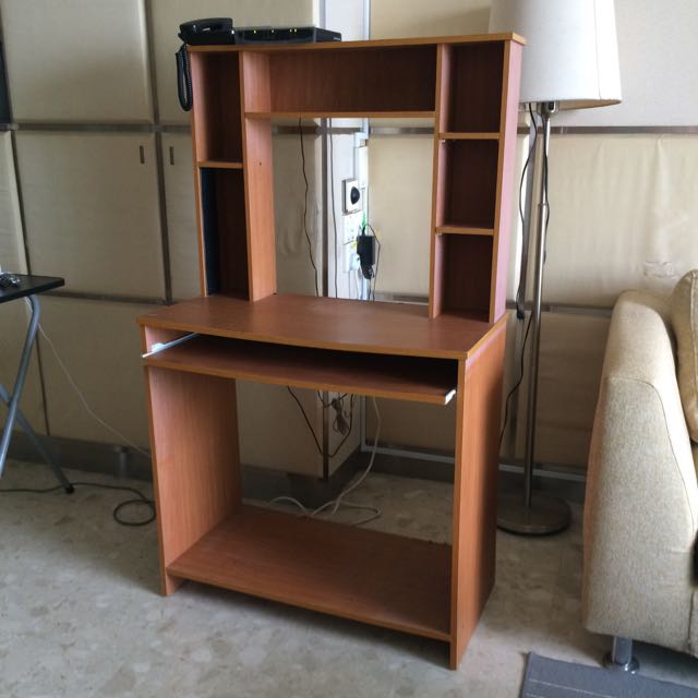 $5 Computer Desk Workstation with pull out keyboard tray, Furniture ...