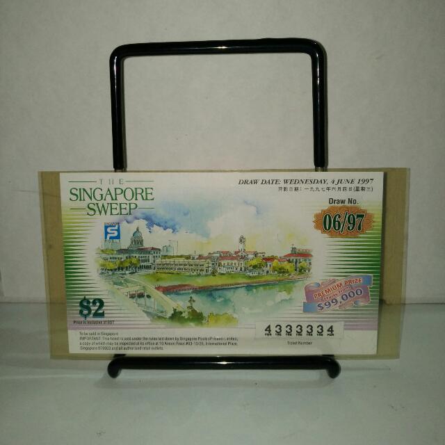 Vintage Old Big Sweep Ticket #3, Hobbies & Toys, Memorabilia ...