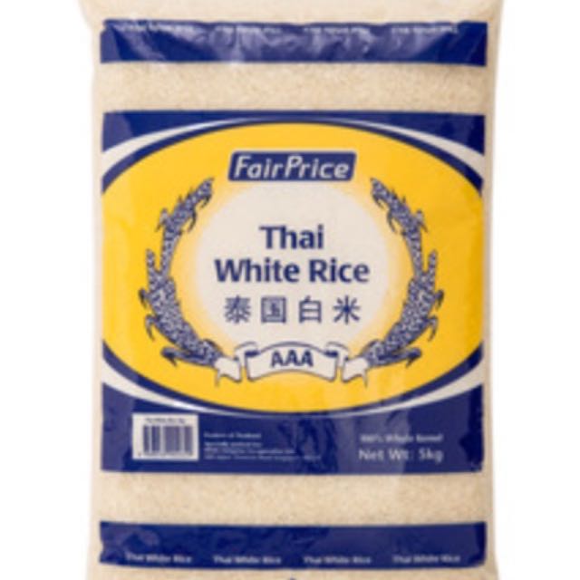 FAIR PRICE Thai White Rice (5 Kg), TV & Home Appliances, Kitchen ...