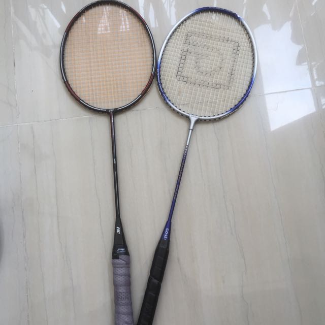 Gosen Model Isodynamic Plus Racquet, RW Model Wiz Racquet, 2 Carlton ...