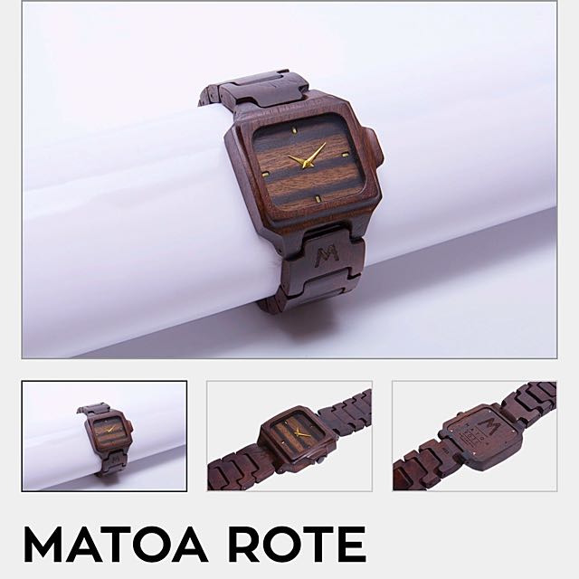 Unique MATOA Watch (Dark Natural Wood), Women's Fashion, Jewelry ...